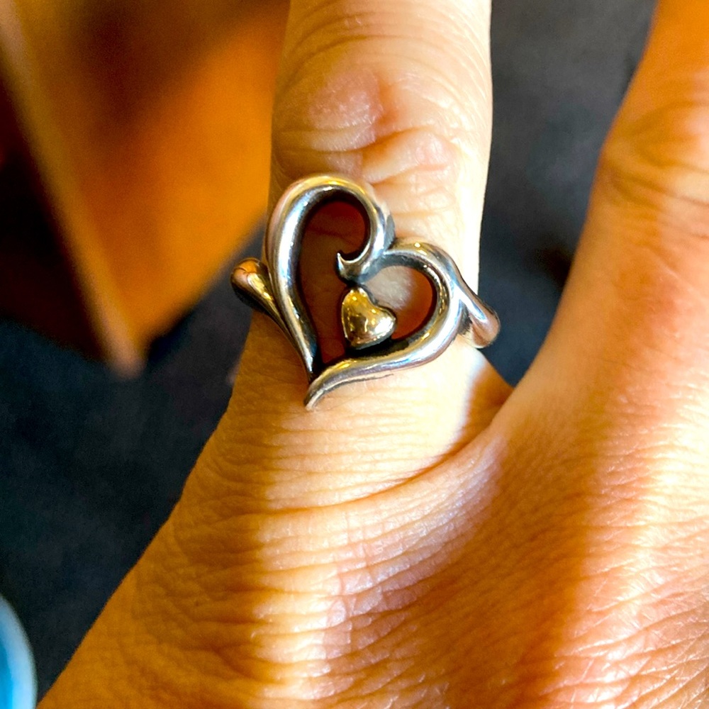 James Avery Heart Ring In Sterling Silver - Gem